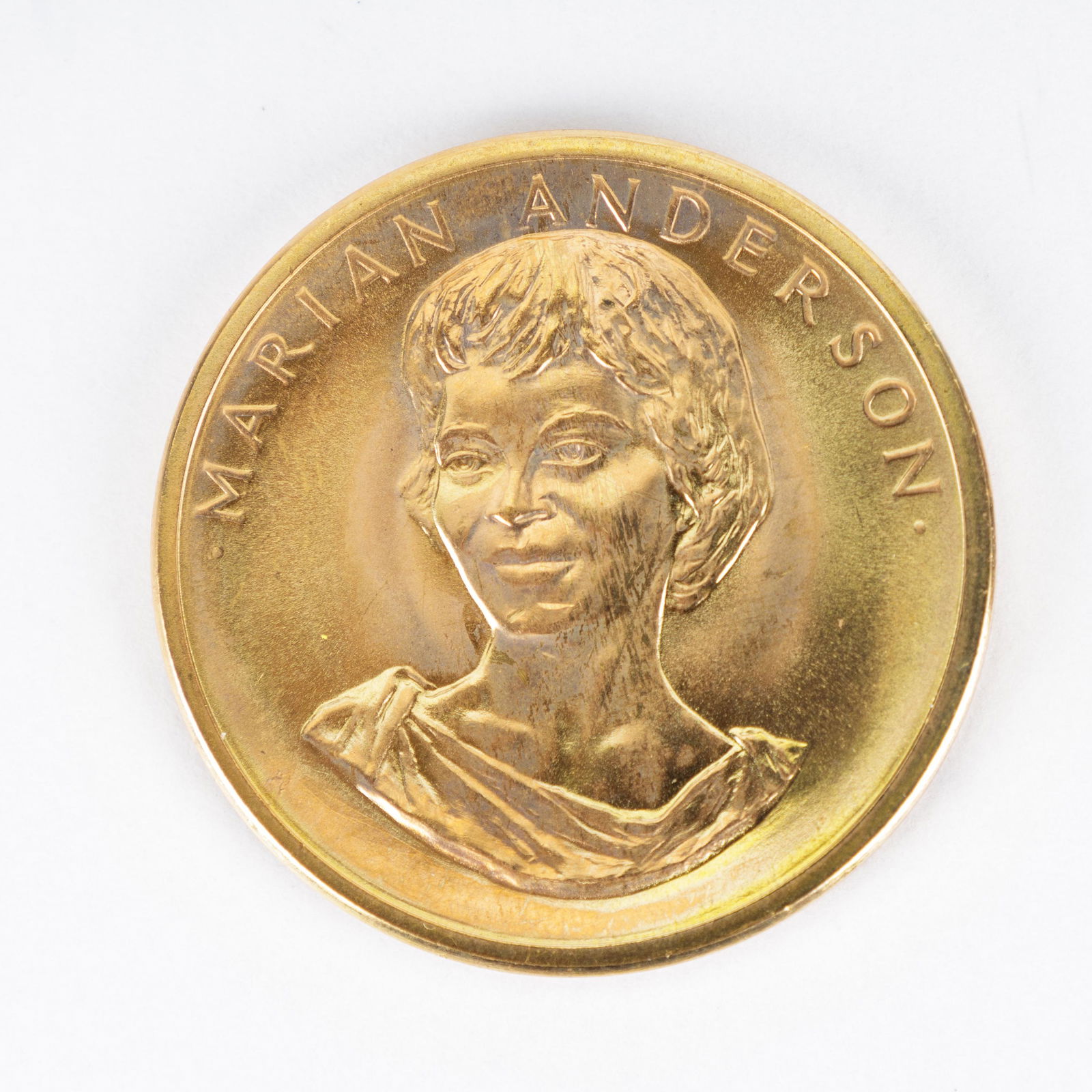 U.s. 1980 Marian Anderson 1/2 Ounce Gold Bullion