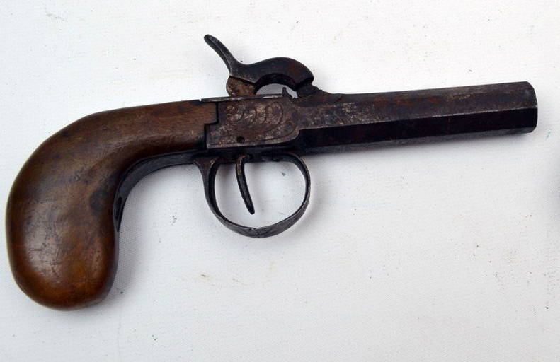 19th Century Belgian Elg Percussion Pistol