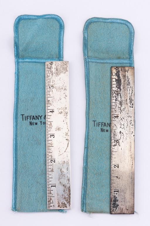 Two Tiffany & Co. 6 Inch Sterling Rulers Auction