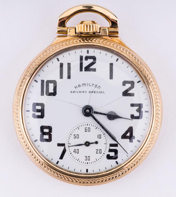 Hamilton 992b Railway Special Pocket Watch Auction