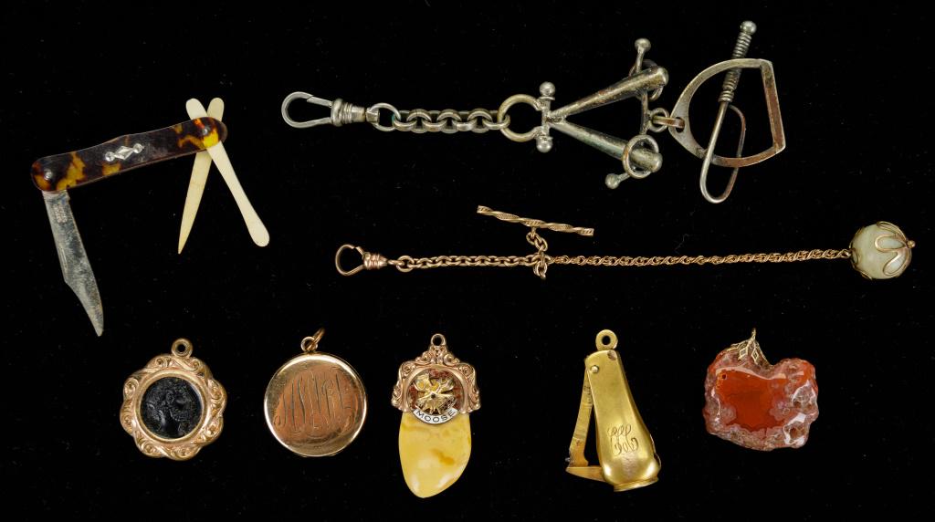 Victorian & Antique Watch Fobs, Pendants & More Auction