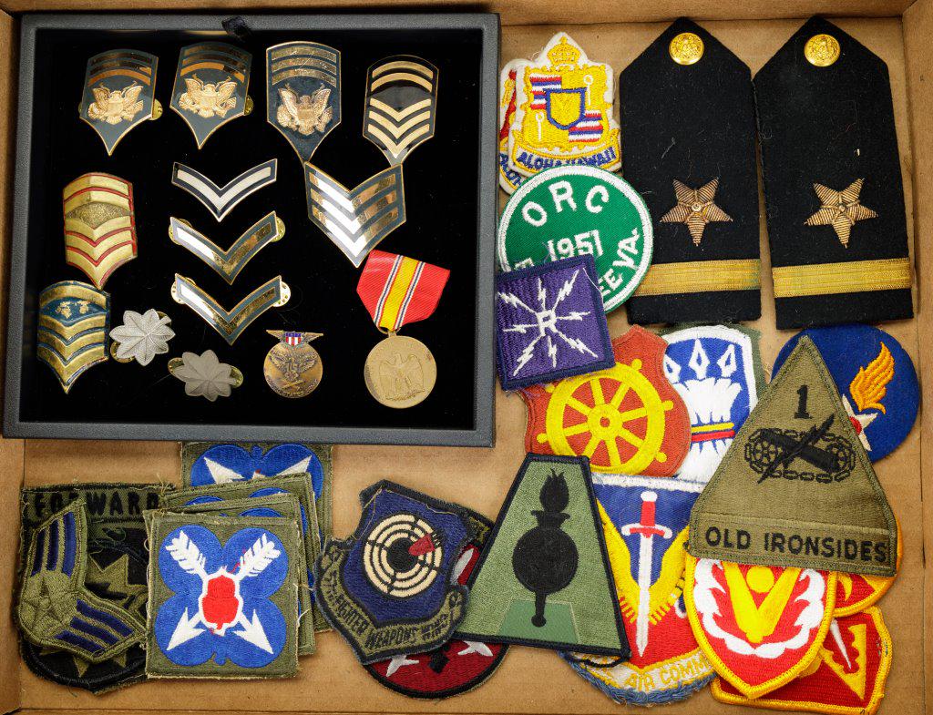 Vintage Military Insignias, Medals & Patches Auction