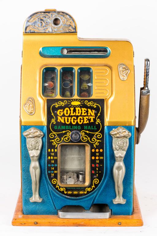 5 Cent Mills "golden Nugget" Slot Machine Auction