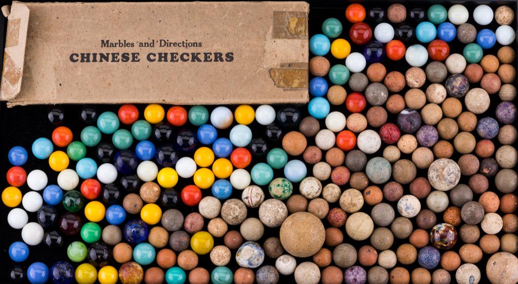 Chinese Checker Marbles, Clay Marbles & More Auction