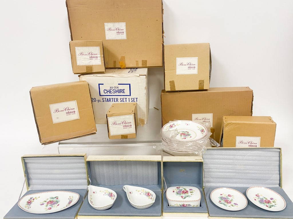 Mikasa "flower Mist", "cheshire" Patterns Auction