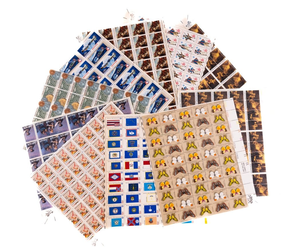 U.s. Postage Stamps Full Sheets Auction
