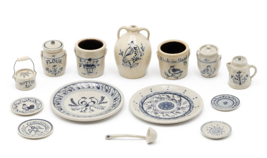 Jane Graber Stoneware Pottery Miniatures Auction