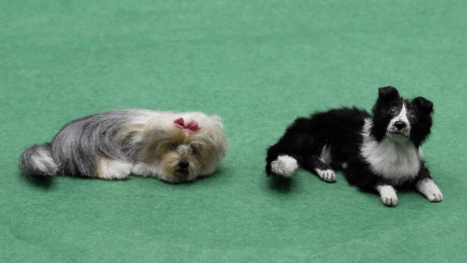 Willis & Cardinal Dogs Dollhouse Miniatures