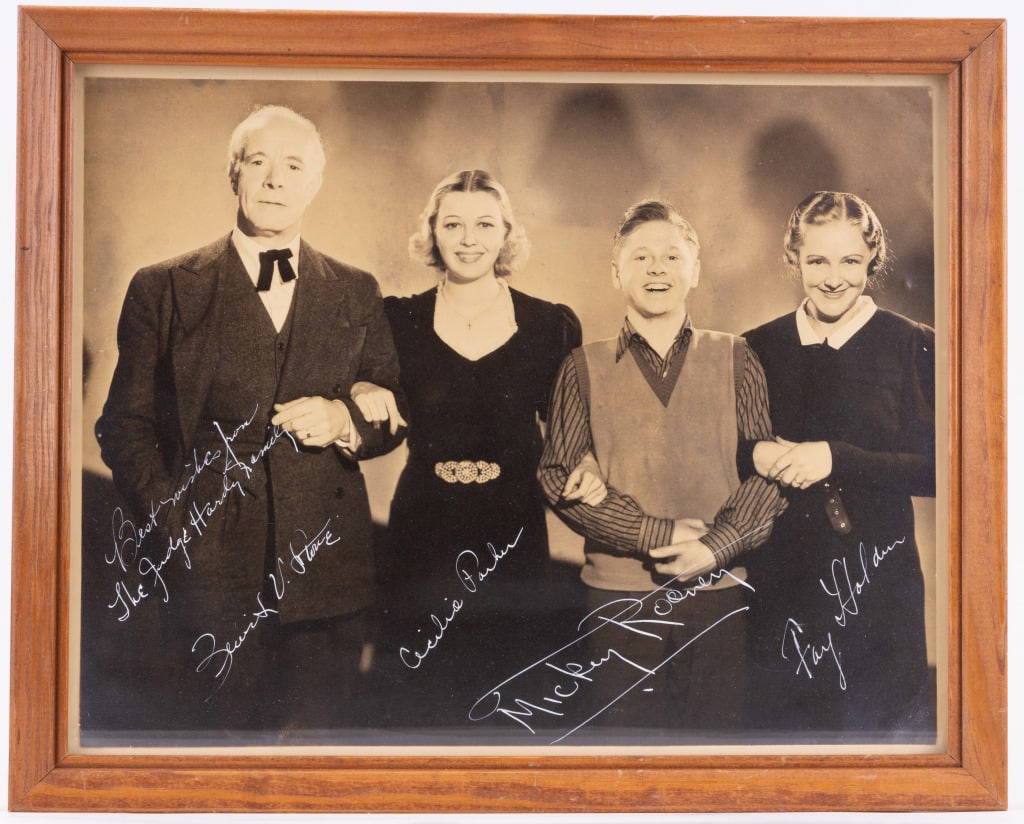 Judge Hardy Family Signed Photo Auction