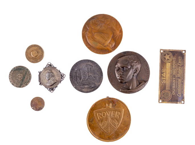 Bronze Art Medallion, Tokens, Tags & More