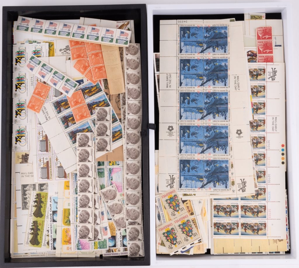 Stamps, Antique, 6 Cent & 8 Cent Collection Auction