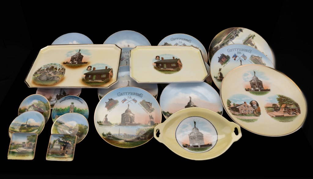 Set Of Gettysburg Vintage German Plates Auction