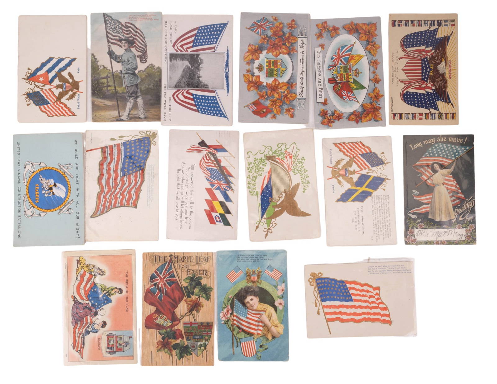 Vintage Patriotic Postcards Auction