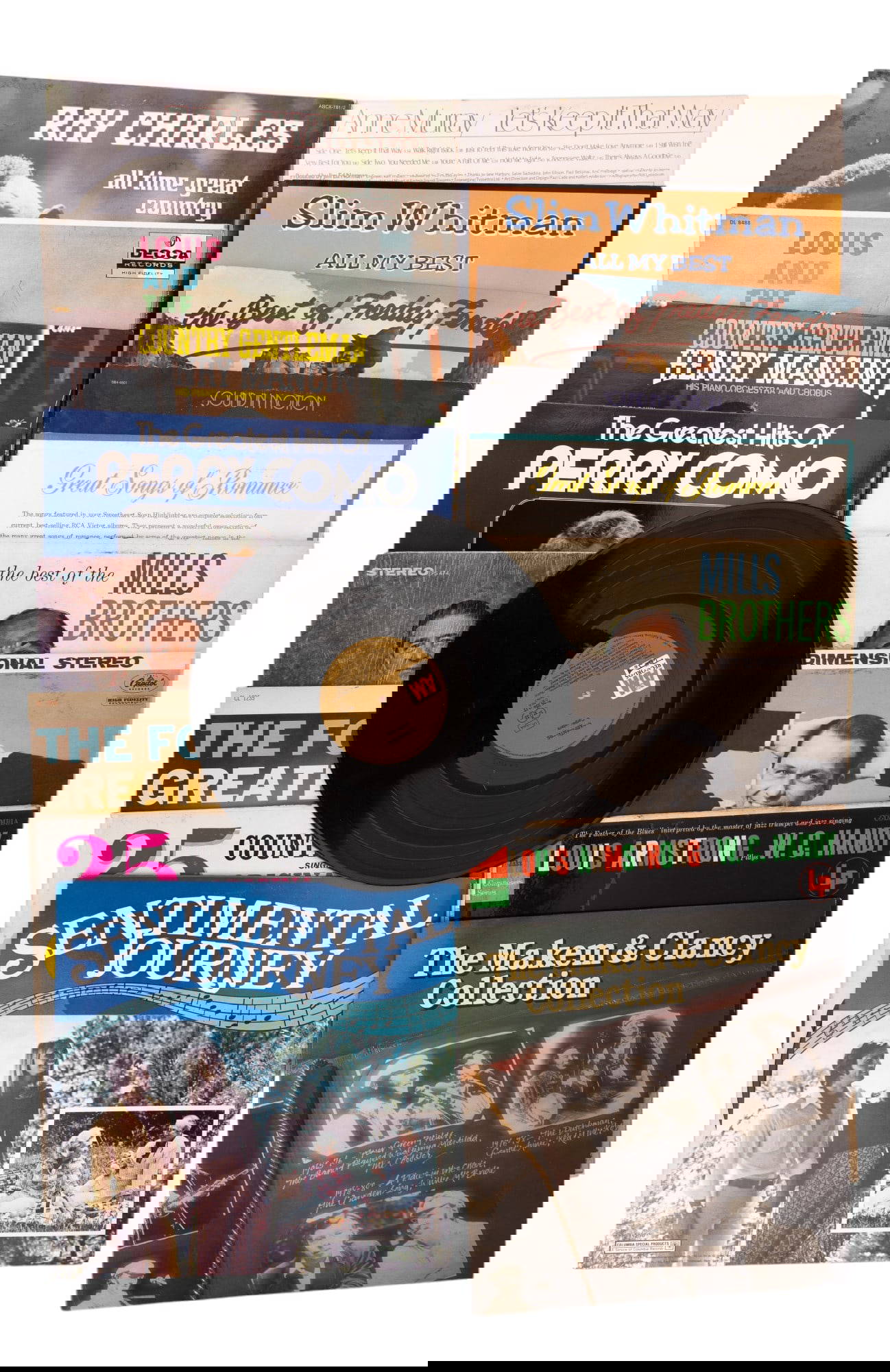 15+ Vint. Records W/ Louis Arm., Ray Charles, Etc. Auction