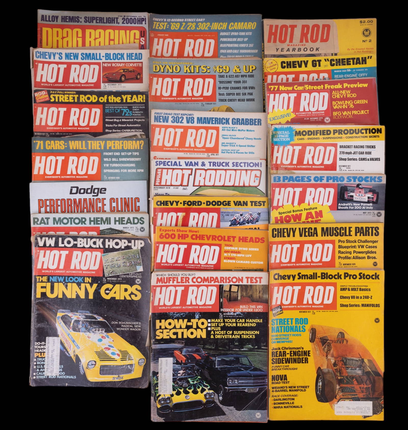 Vintage Hot Rod And Drag Magazines Auction