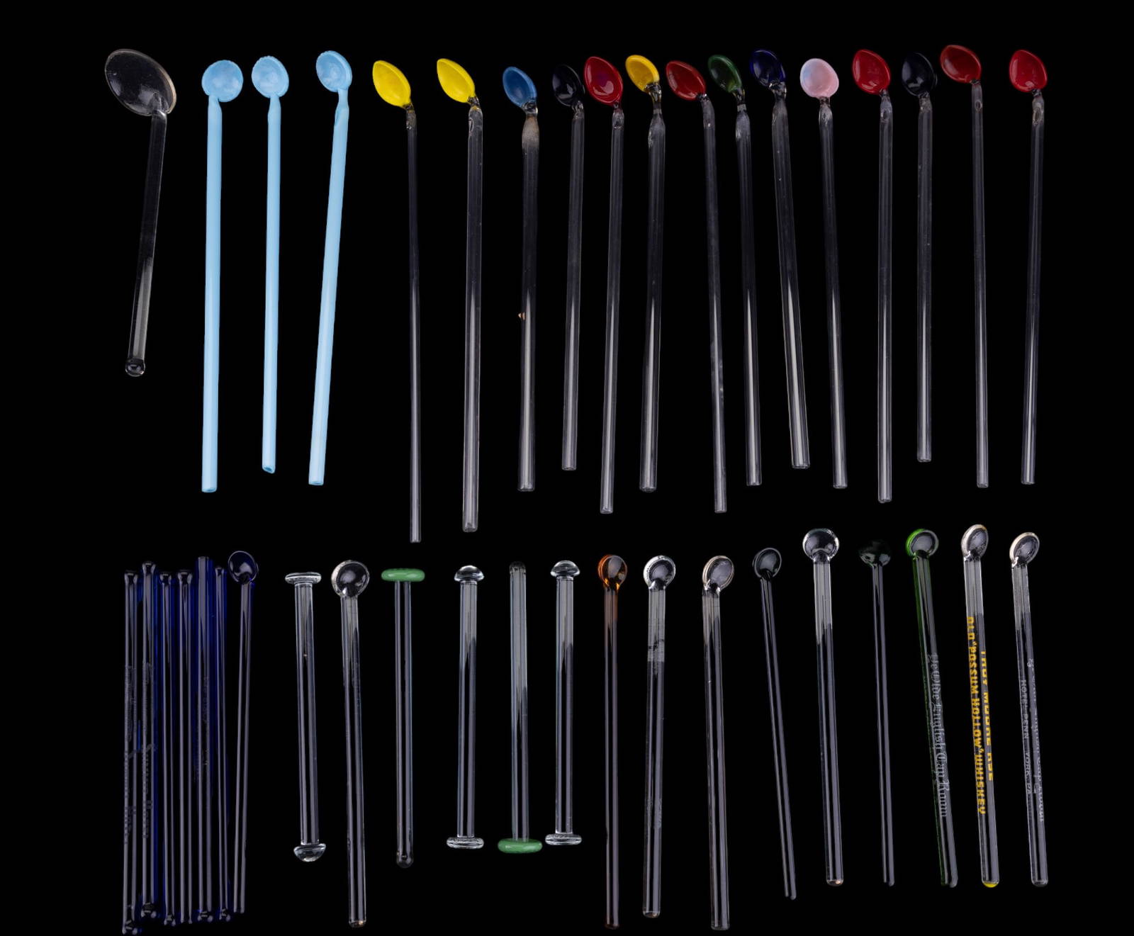 Vintage Advertising Glass Swizzle Sticks Auction