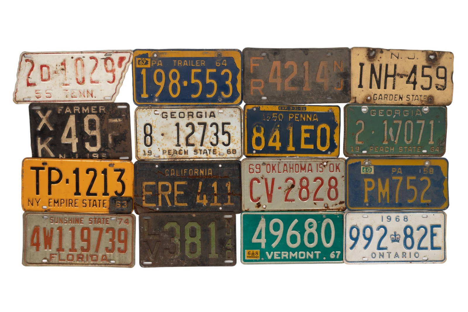 1940s-60s State License Plates Auction