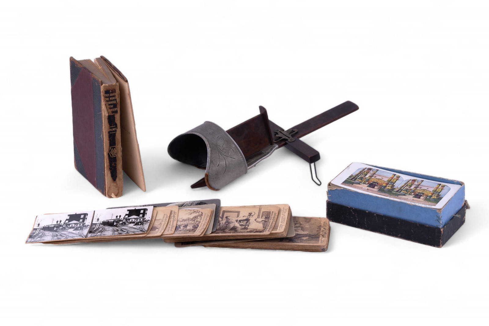 Antique Stereo Viewer, Cards Of 1904 Fair, More Auction