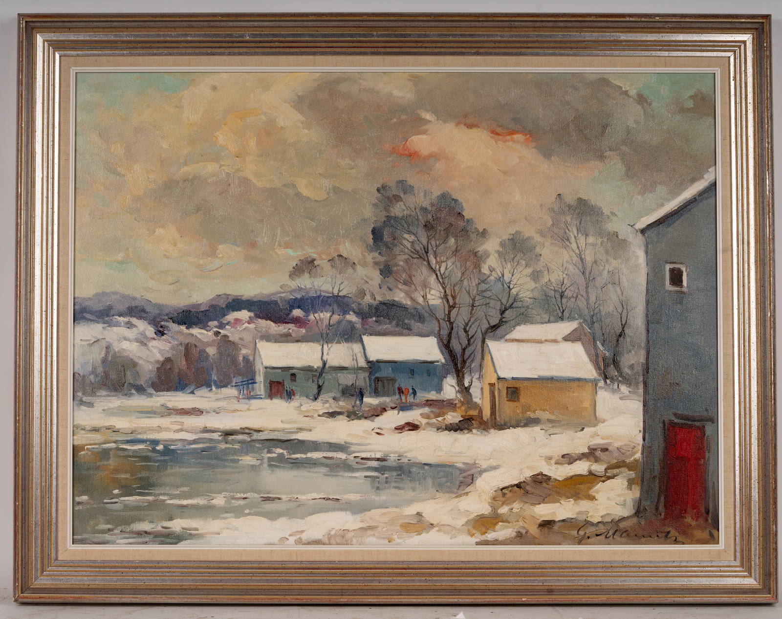 Geza Gordon Marich Oil Landscape Auction