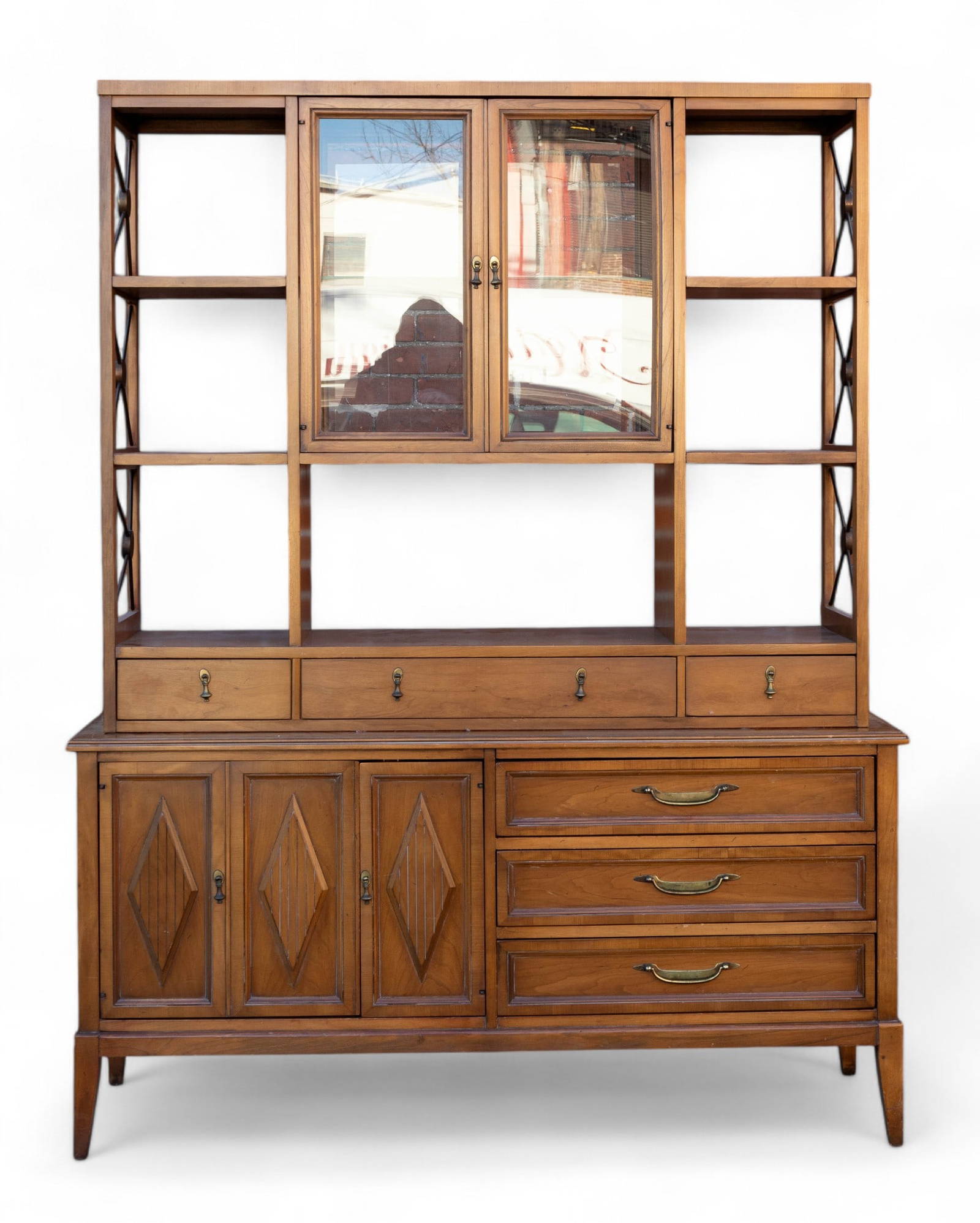 Broyhill Premiere Mcm Server W/ Etagere Auction