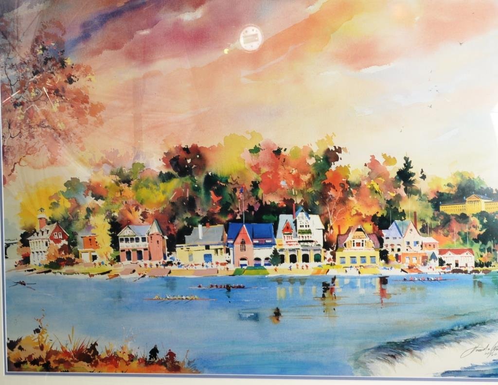 Howard Watson "boathouse Row, Philadelphia"