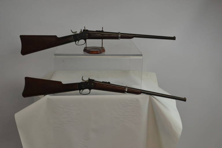 Two 1950's Rolling Block Cap Rifles