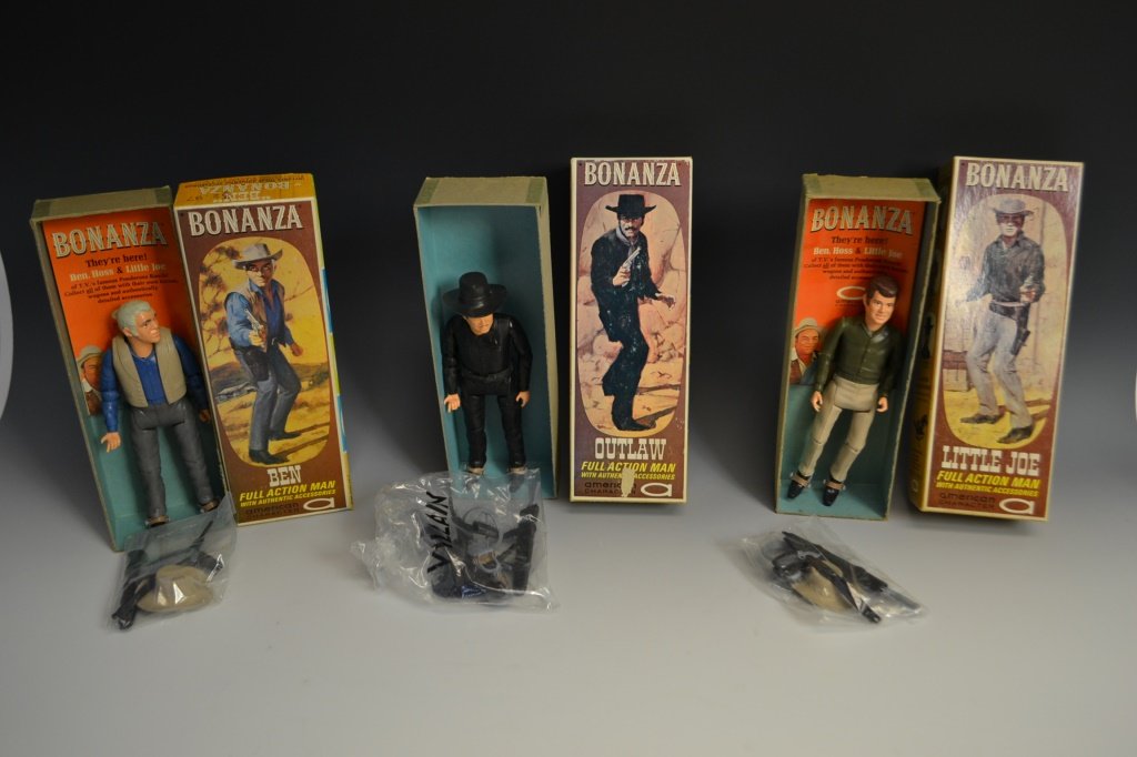 Three NIB Action Bonanza Figures