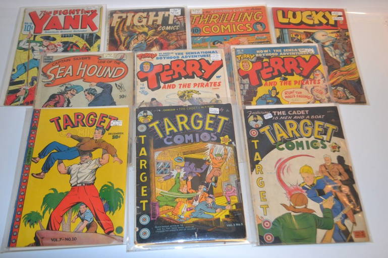 Grouping Of Ten 10 Cent Comics