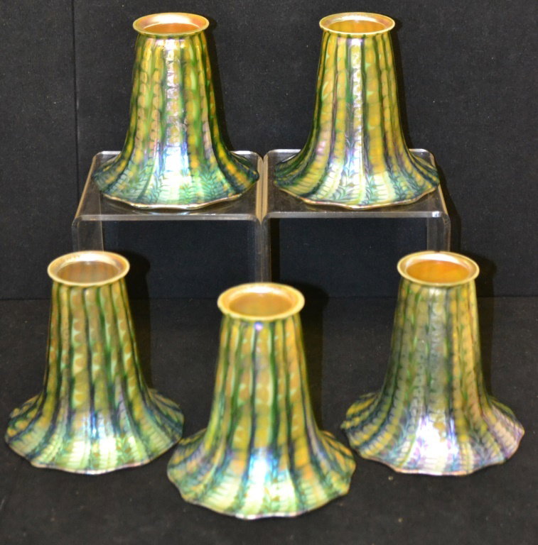 Set Of 5 Matching Quezal Shades