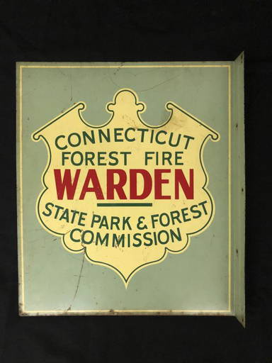 Ct Forest Fire Warden Flange Sign
