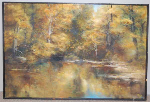 Ruth Rumney oil on canvas landscape - Oct 30, 2009 | Blanchards Auction ...