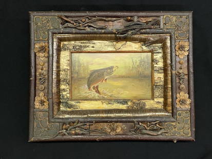Barney Bellinger Adirondack Plaque With 14" Trout