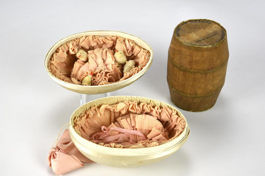 2 German Paper Mache Candy Containers