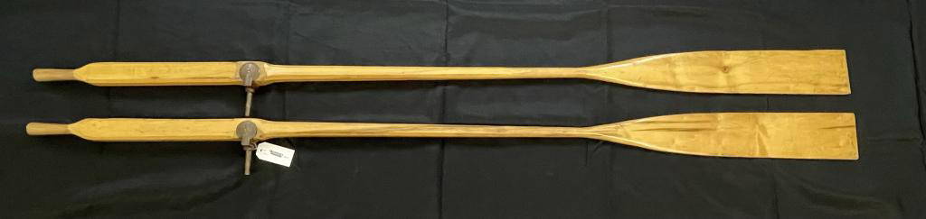 Adirondack Guideboat Oars With Brass Oar Locks