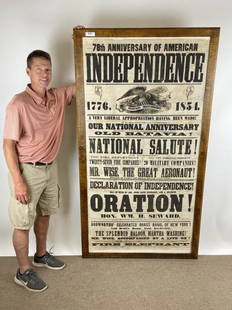 1876 Declaration Of Independence Broadside