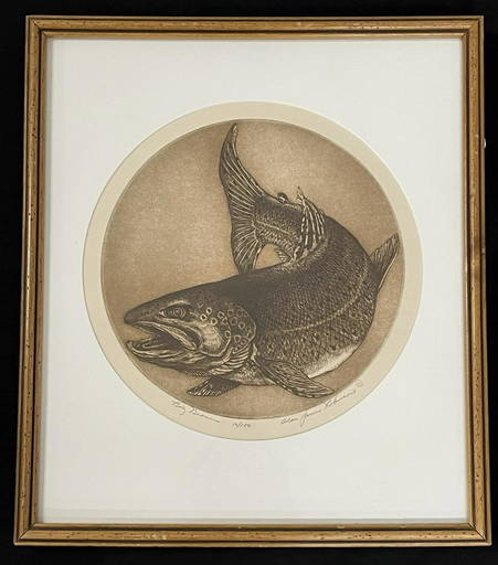 Vintage A.j. Robinson Etching