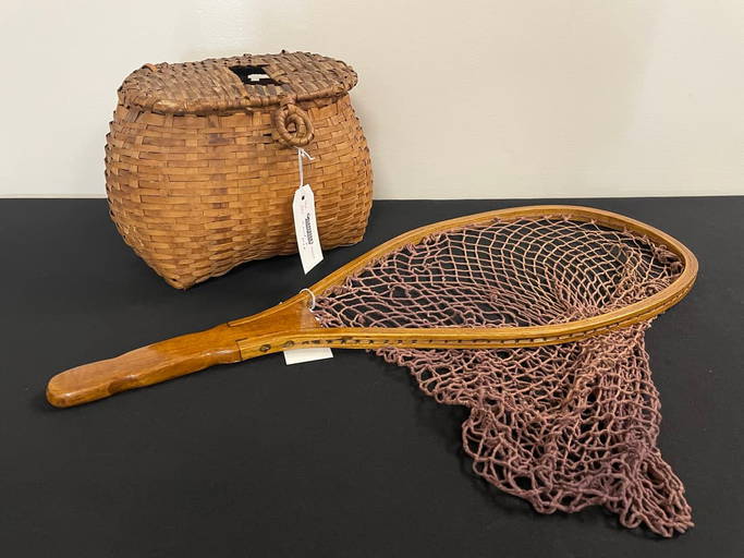 Center Hole Trout Creel & Fish Net