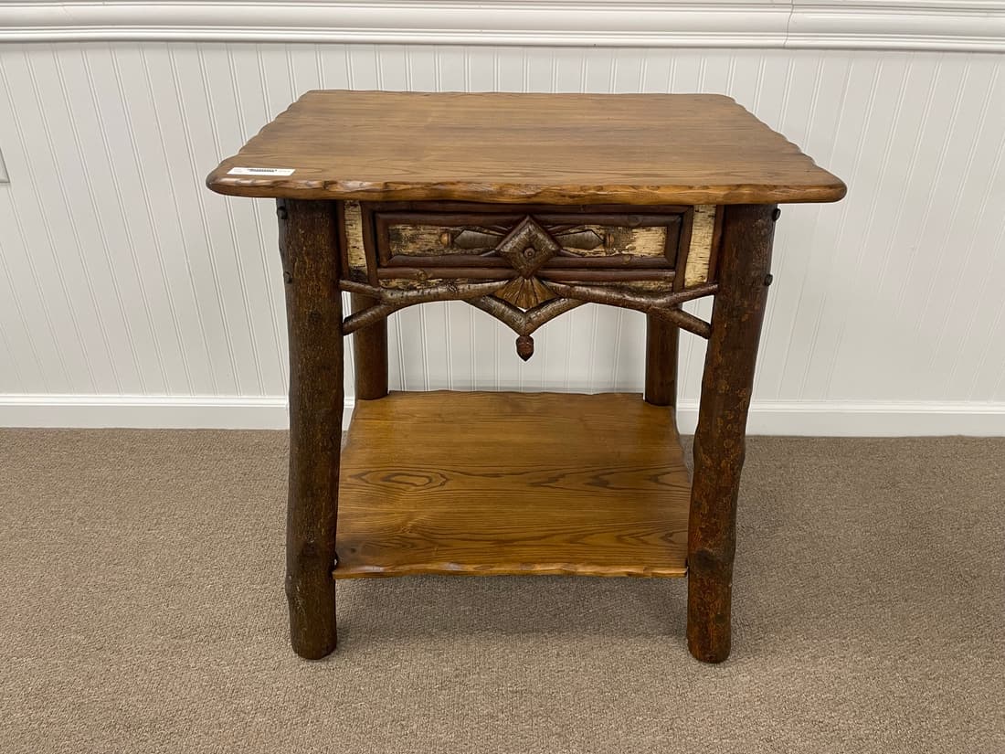 Adirondack Single Drawer Stand By Unique Woodworks Auction