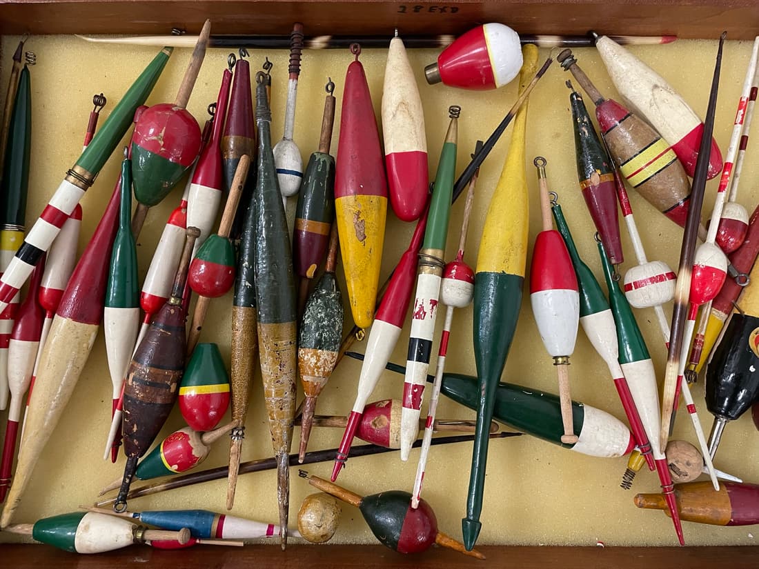 Collection Of Vintage Painted Bobbers Auction