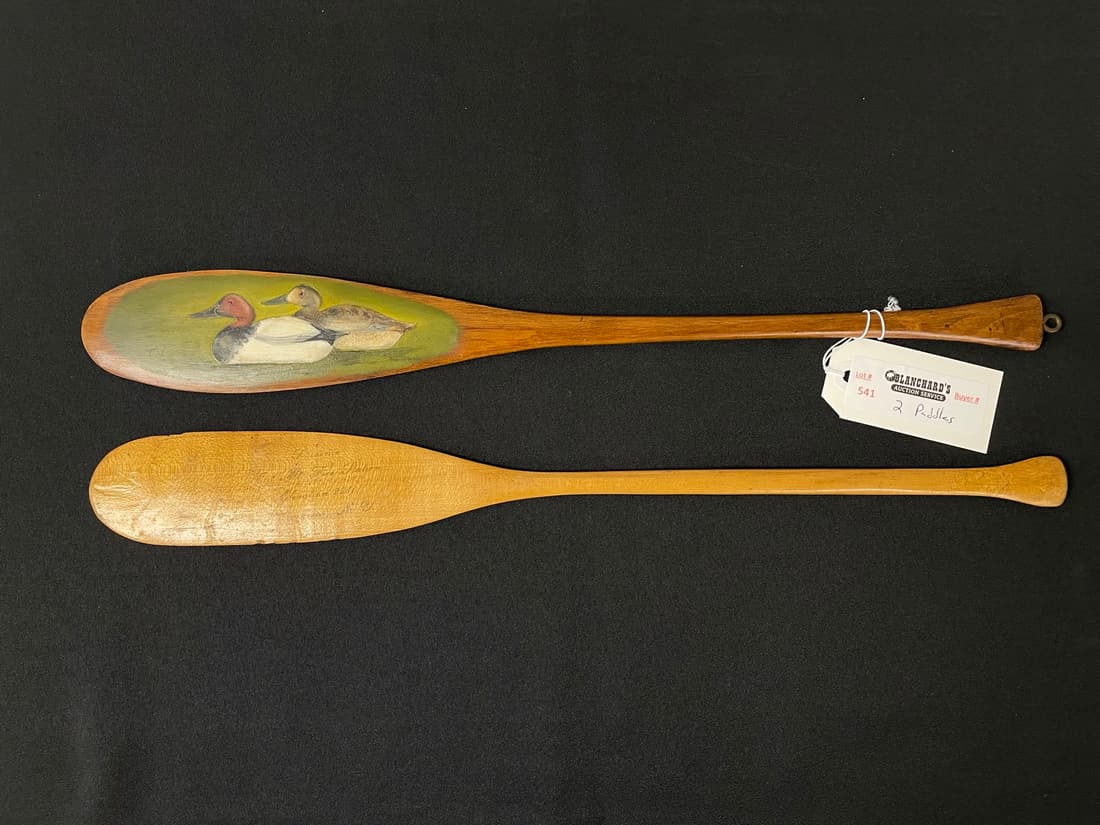 2 Miniature Souvenir Paddles Auction