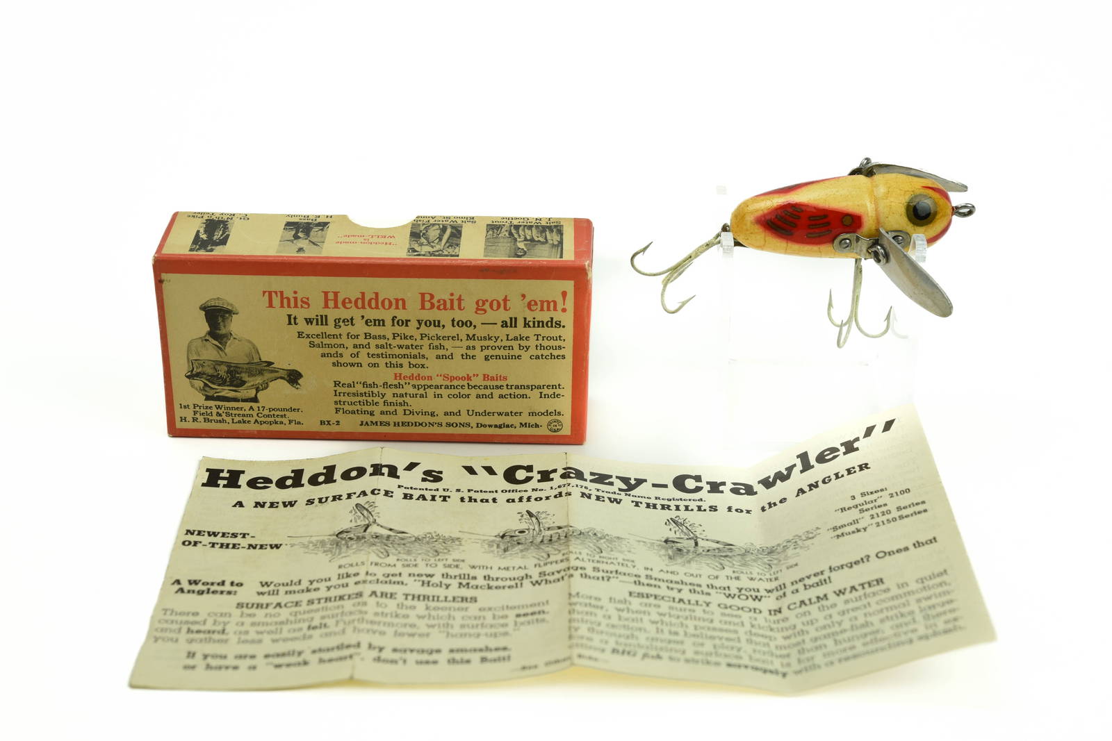 Heddon 2122lum Crazy Crawler Auction