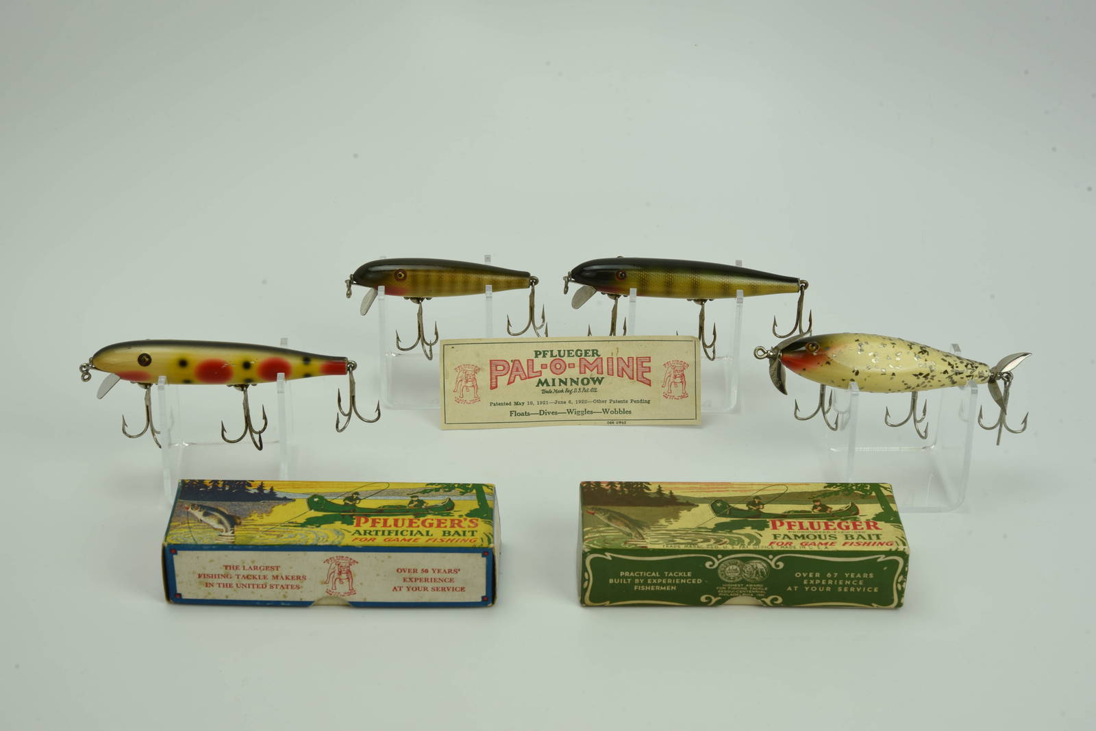 4 Vintage Pflueger Lures Auction
