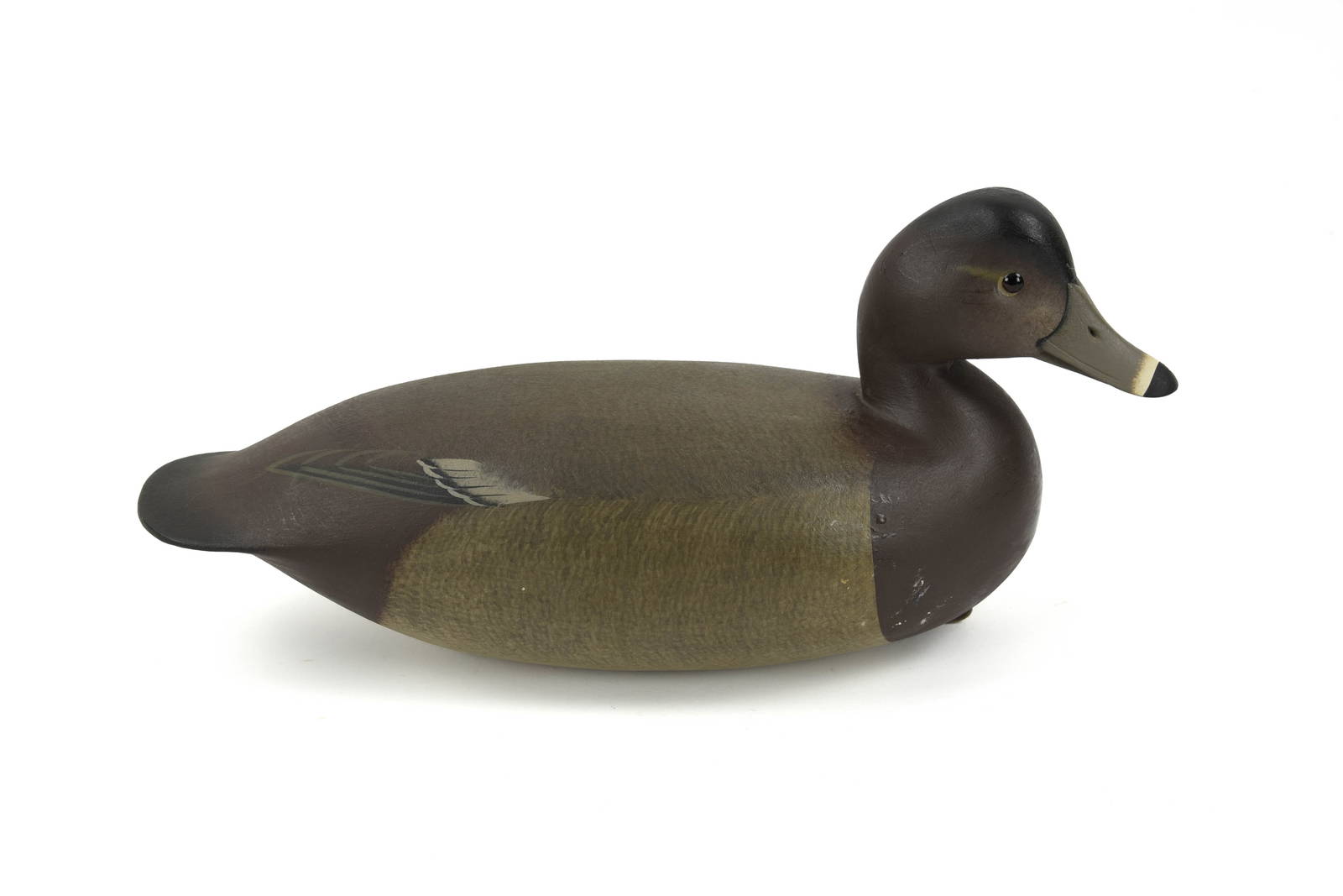 Frederick Brown Bluebill Duck Decoy Auction