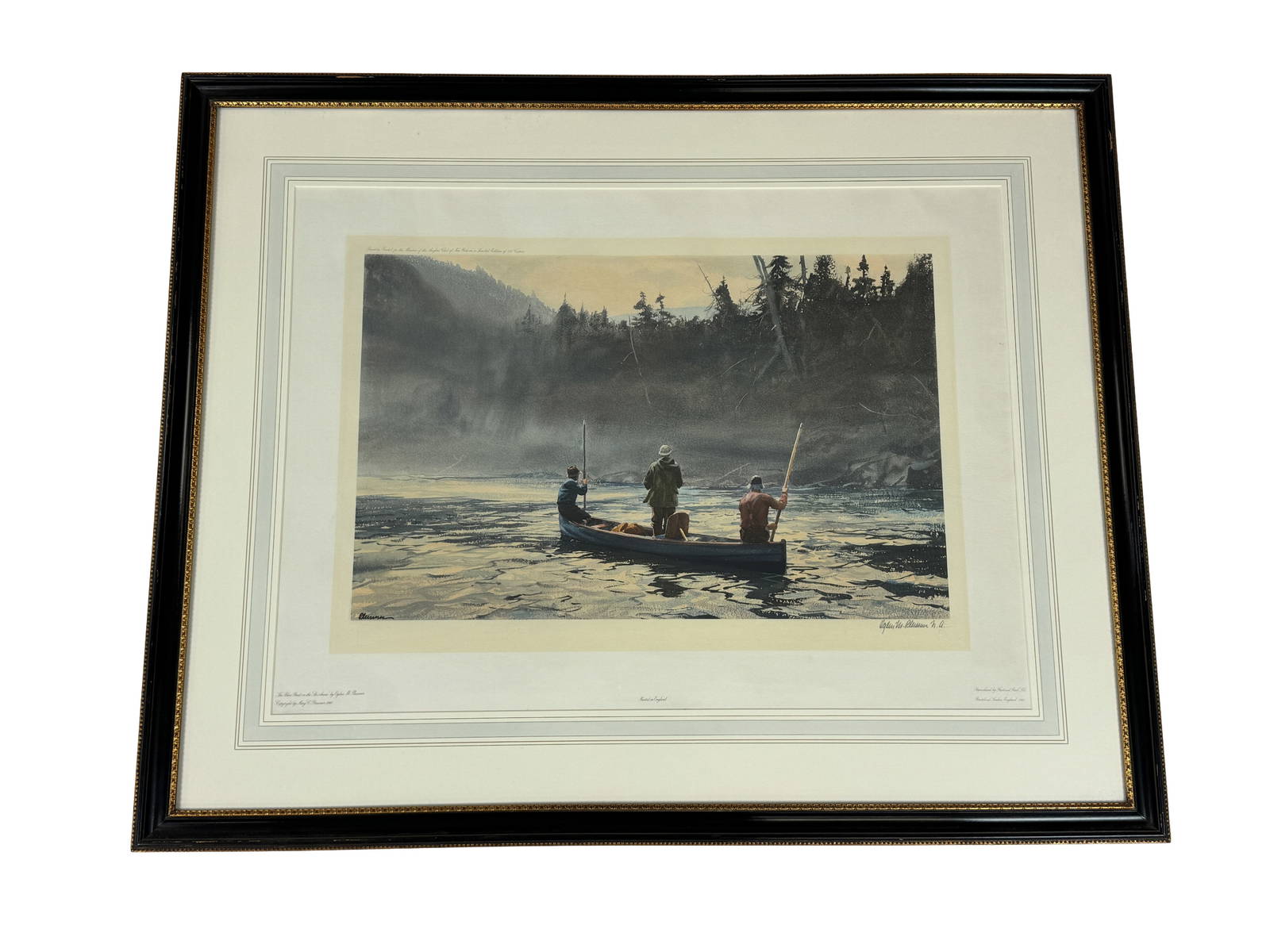 Ogden Pleissner Signed Framed Lithograph Auction