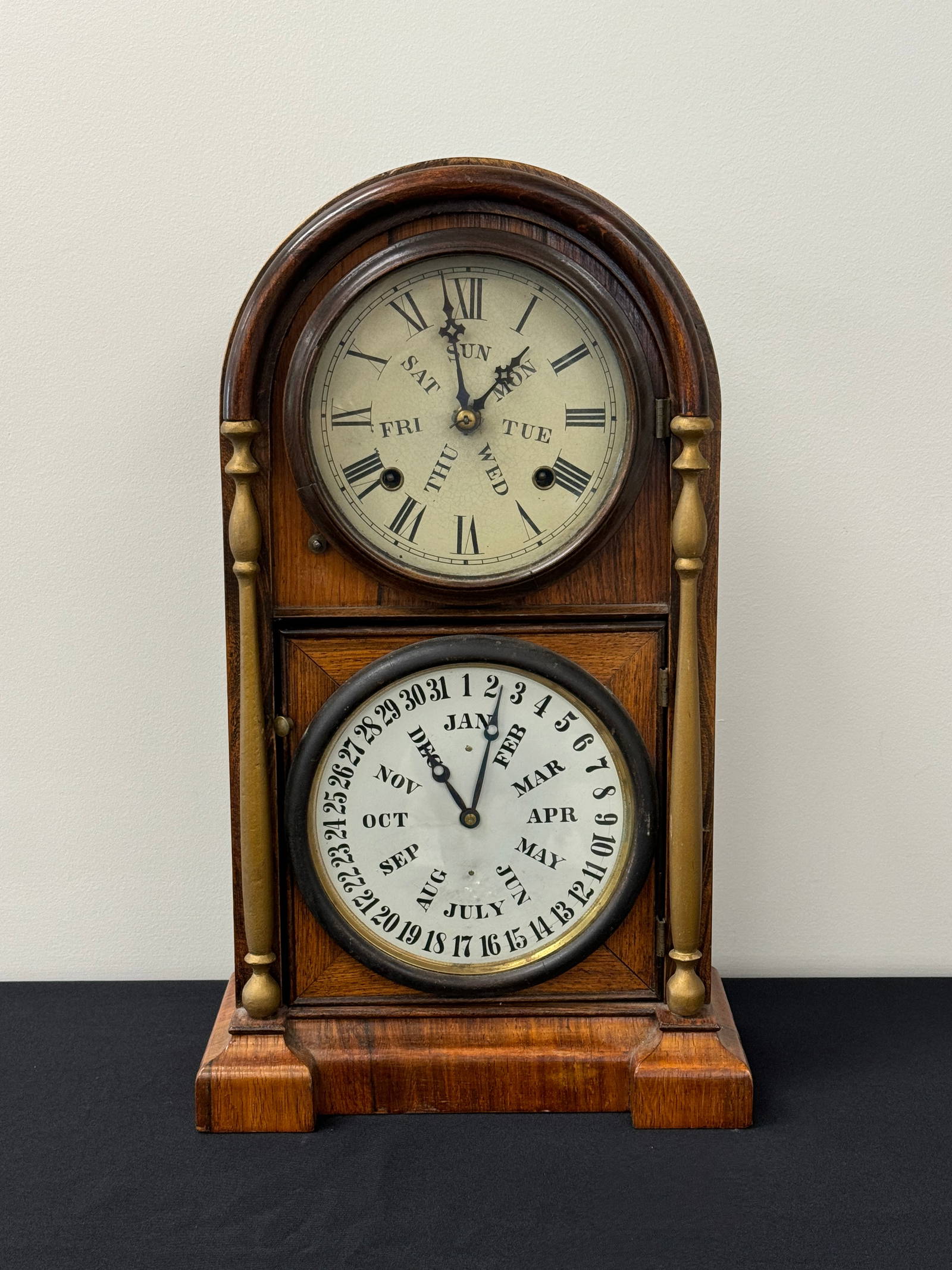 Welch, Spring & Co. Shelf Calendar Clock Auction