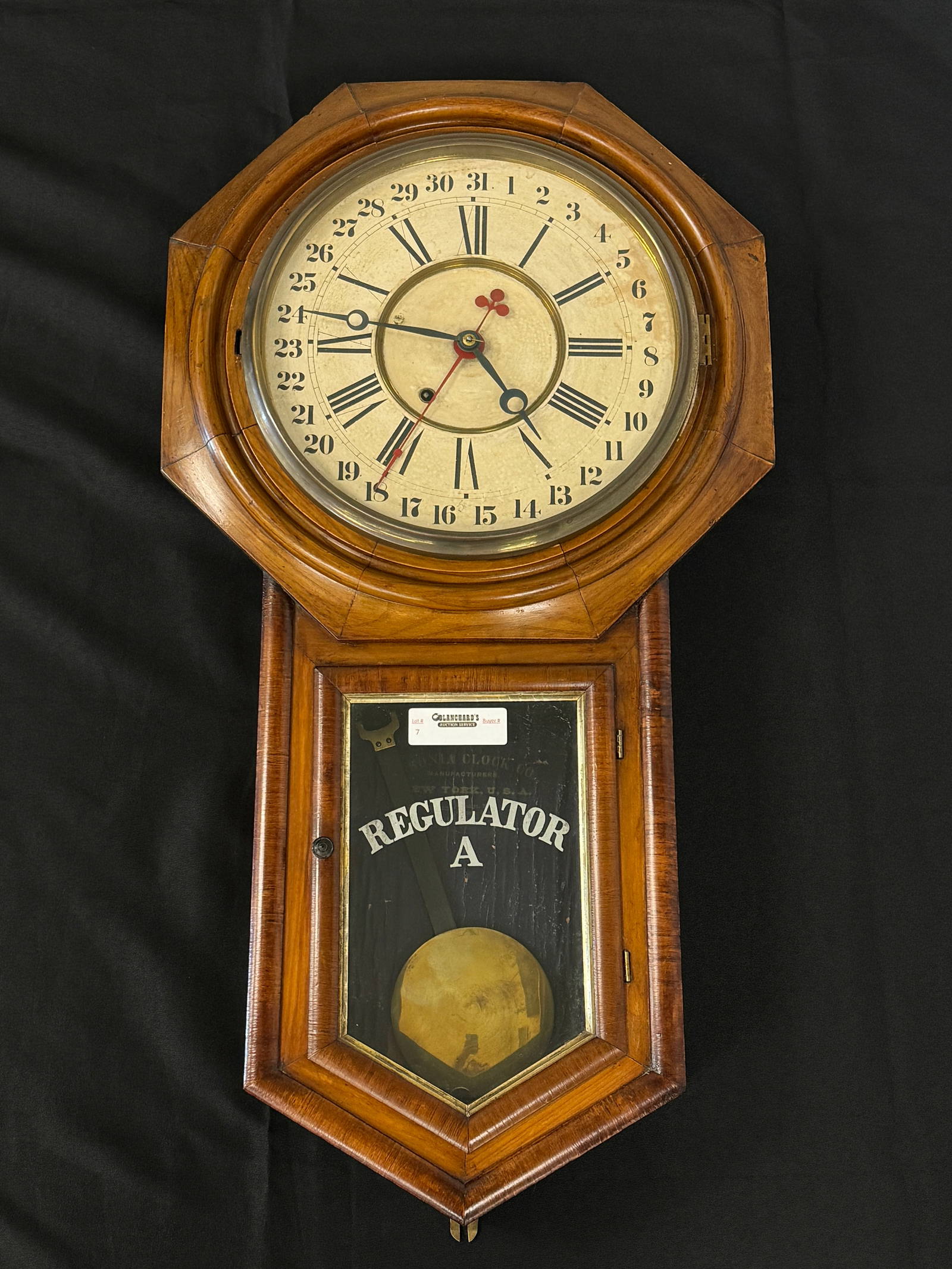 Ansonia Regulator A Calendar Clock Auction