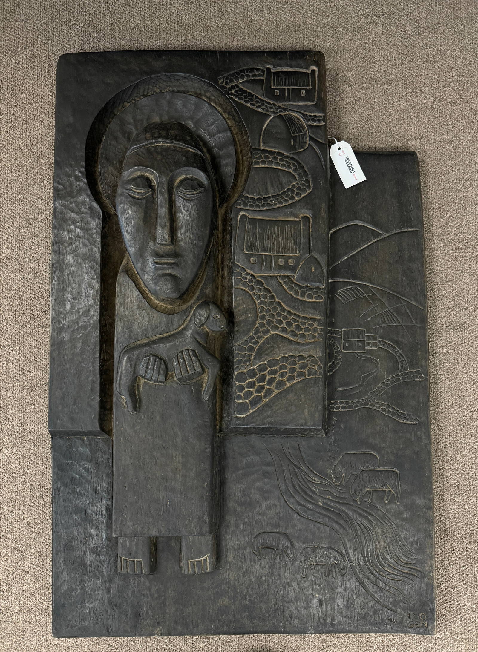 Imogen Stuart Shepard Wood Carved Sculpture Auction