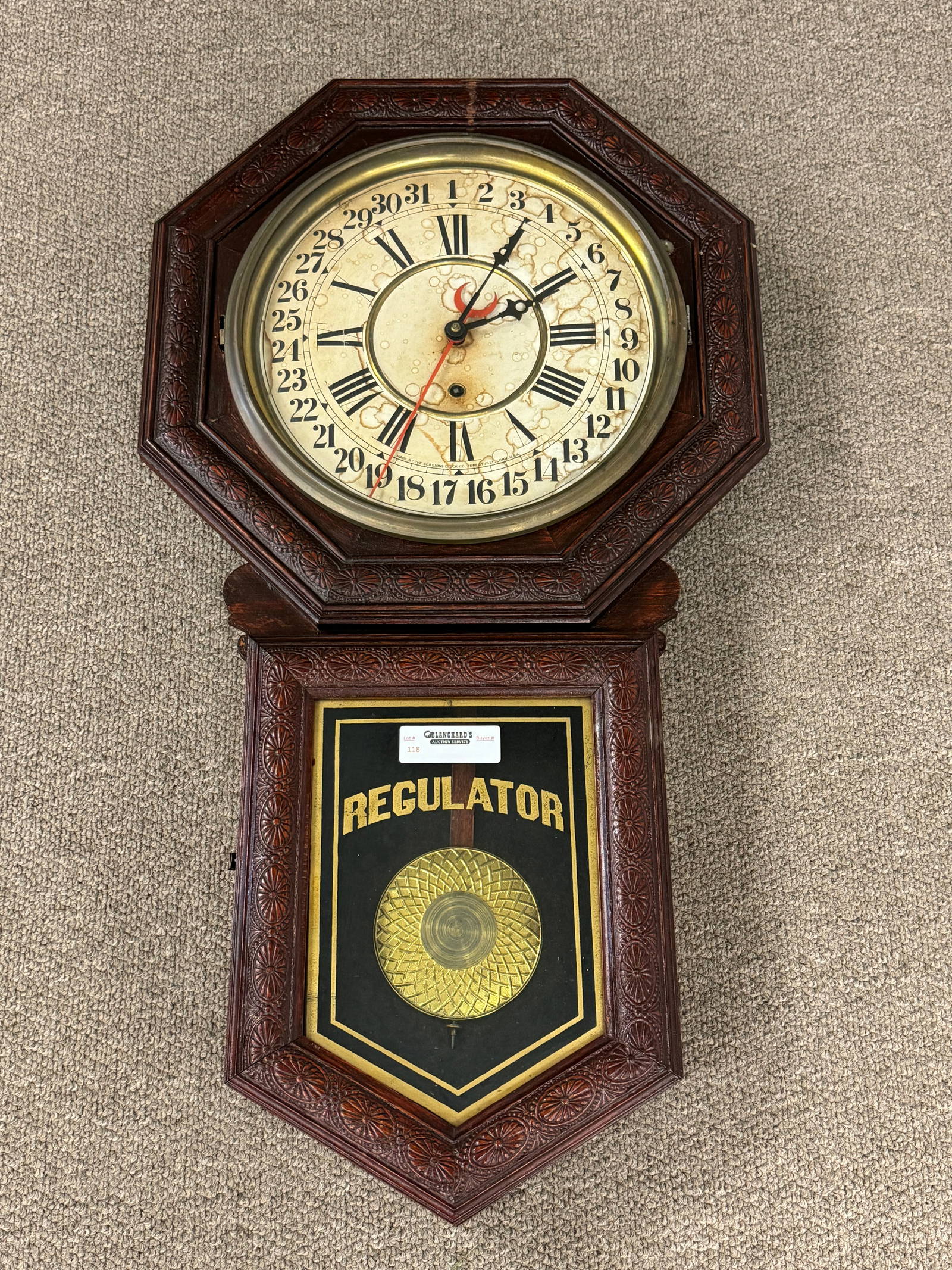 Sessions Regulator Calendar Clock Auction