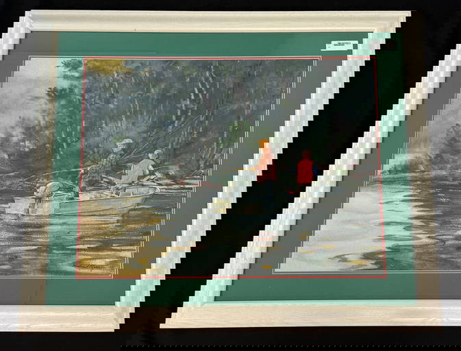 Michael Ringer Clayton Ny Original Watercolor 1983