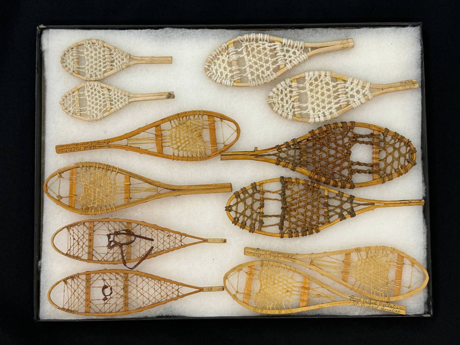 6 Pair Of Miniature Snowshoes Auction